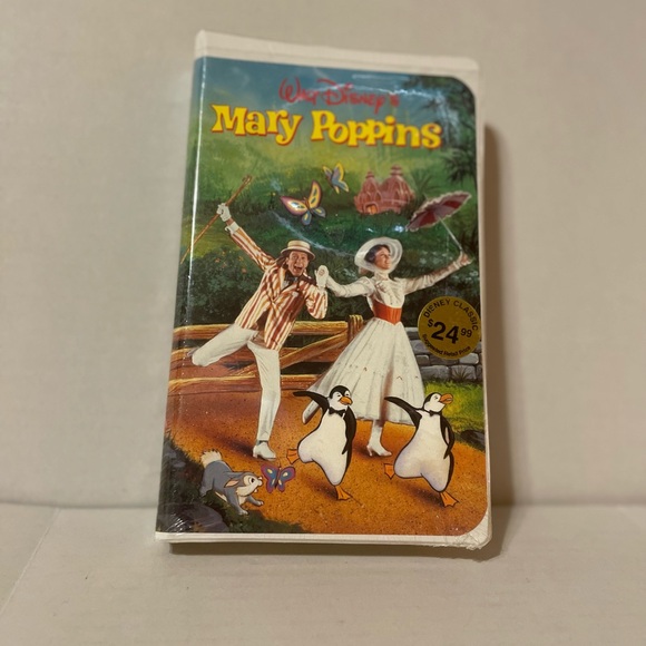 Disney | Media | Disneys Mary Poppins Vhs Tape Rare 998 Nib Sealed 1964 ...